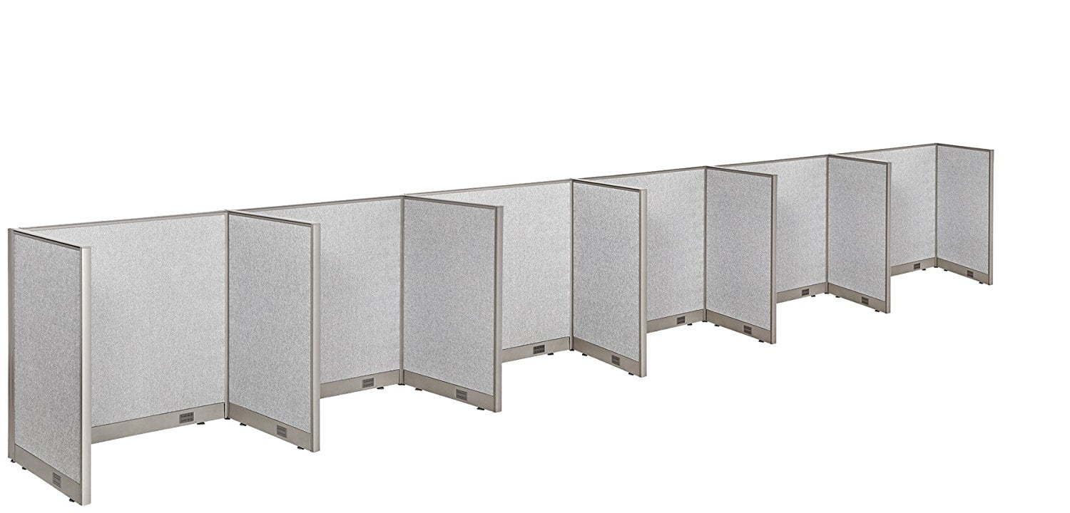 GOF Office One sided Cubicle, 6 Stations 30d x 288w x 48h / Office ...