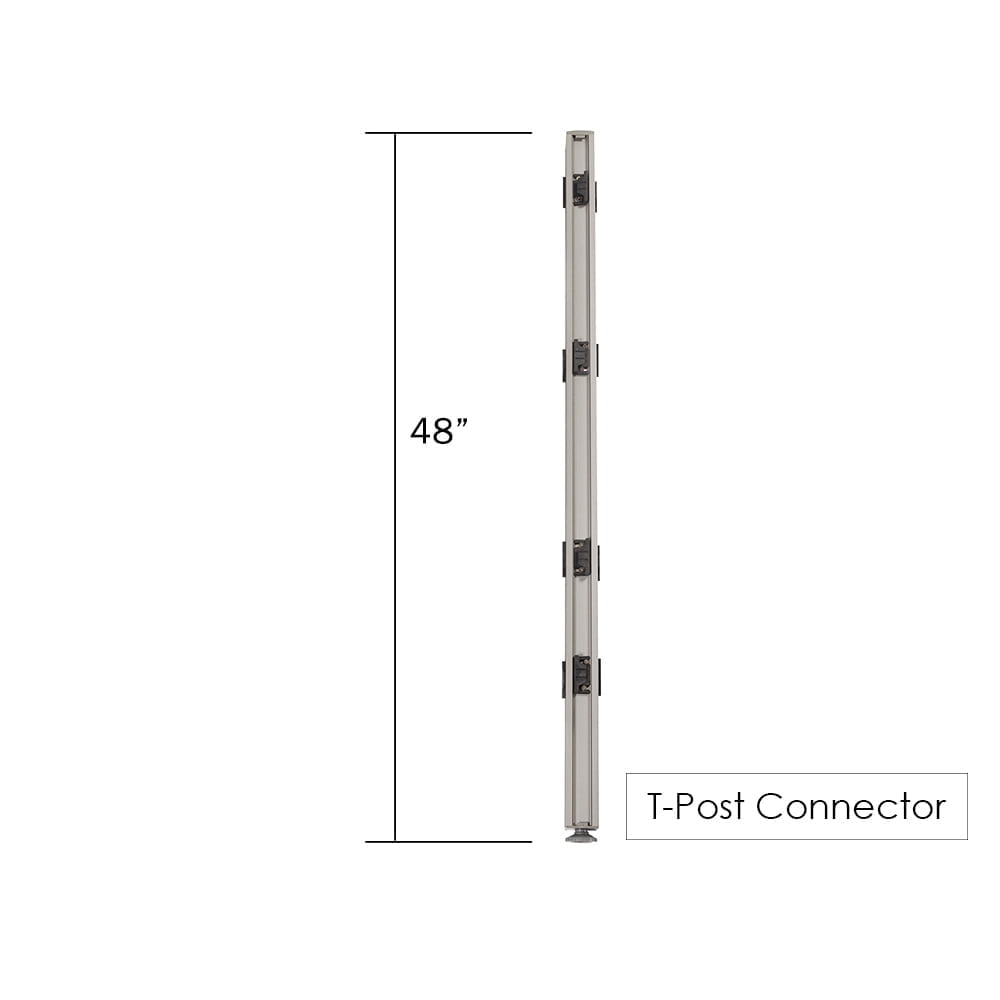 GOF Office Partition Parts - 48"H T-Post Connector for T-Shaped ...