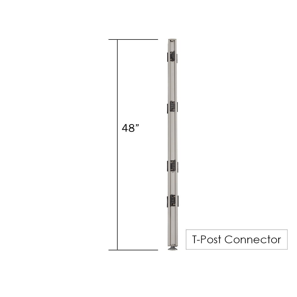 GOF Office Partition Parts - 48"H T-Post Connector for T-Shaped ...