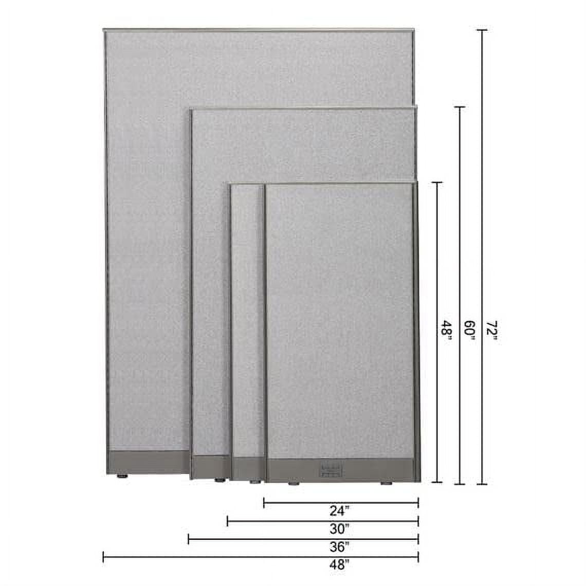 GOF Office Partition Single Full Fabric Panel (24" w x 72" h) - Walmart.com