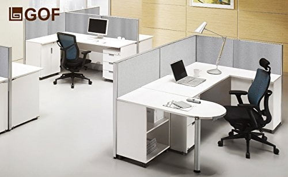 GOF Office Partition Single Full Fabric Panel (L-Post 72" h) - Walmart.com
