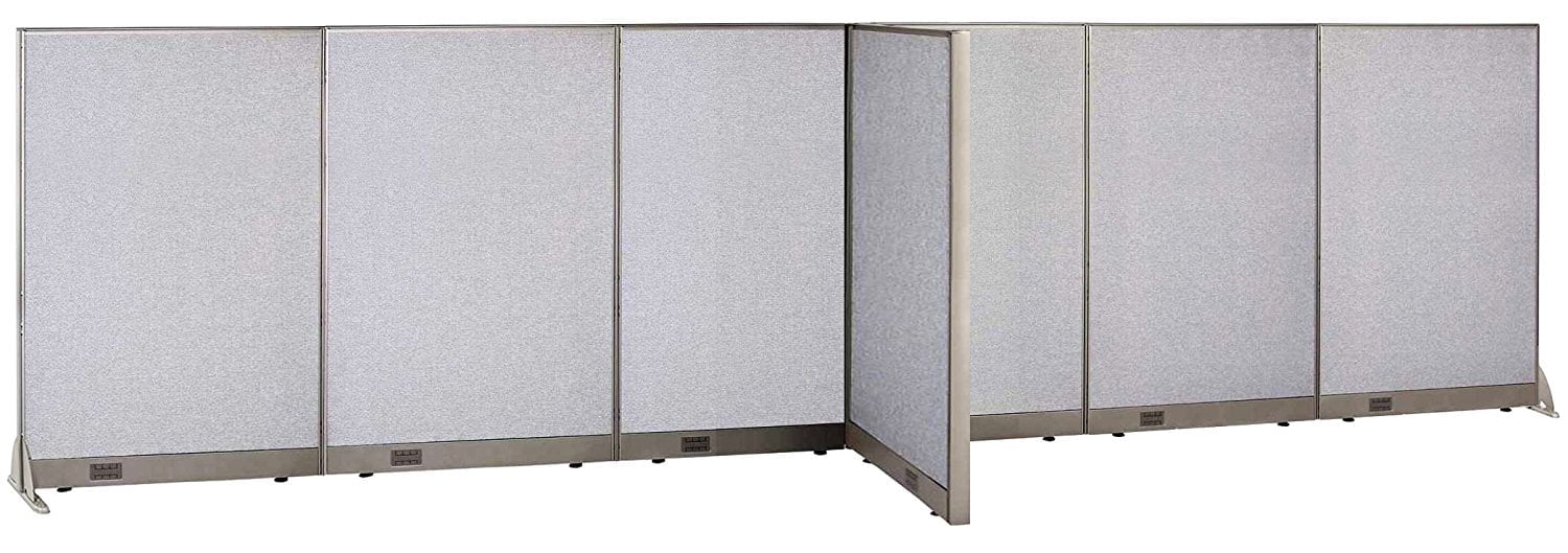 GOF T-shaped Freestanding Partition (30”D x 204”W x 60”H) Office Room ...