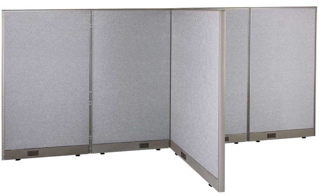 GOF T-shaped Freestanding Partition (36”D x 120”W x 60”H) Office Room ...