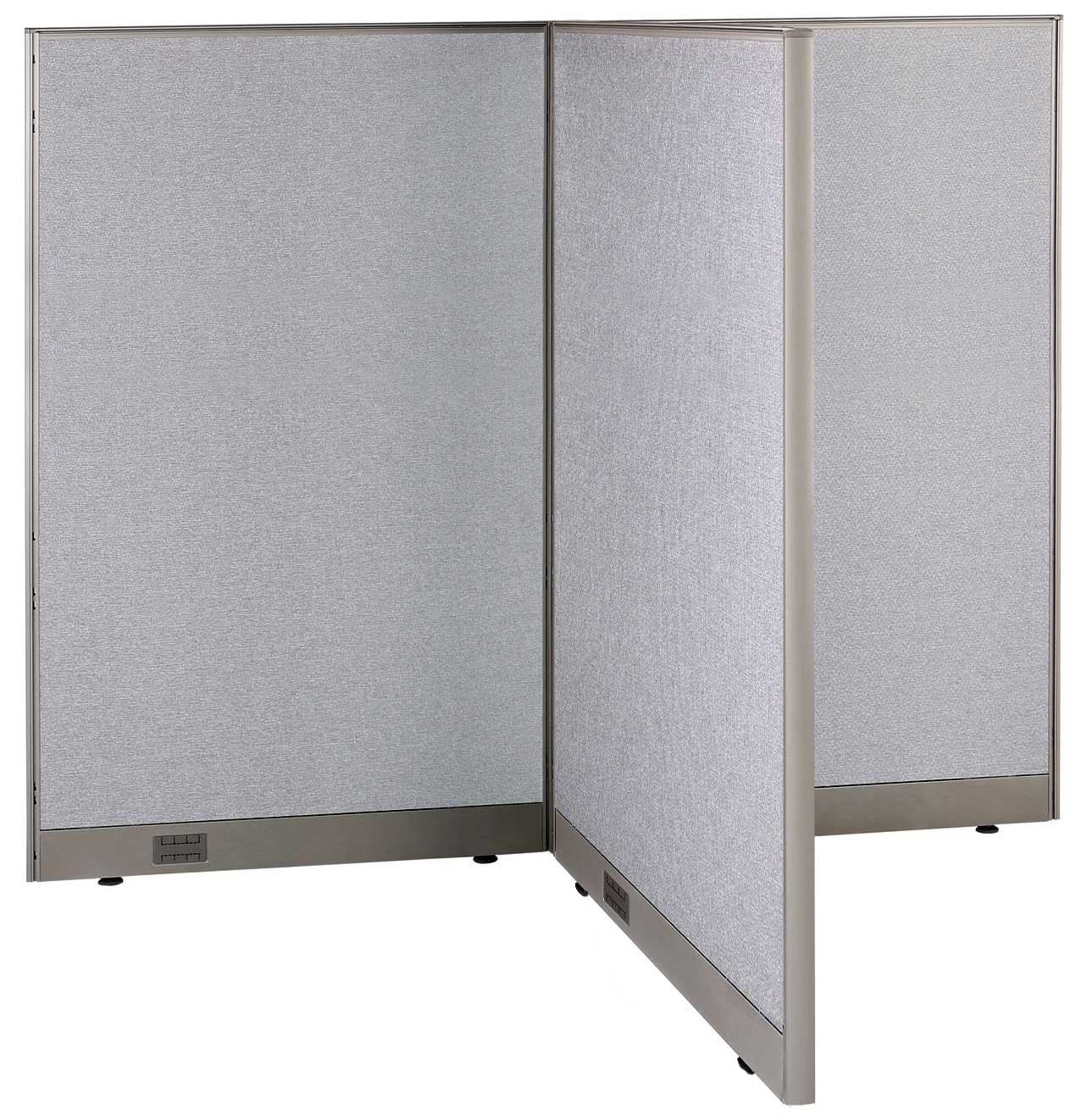 GOF T-shaped Freestanding Partition (36”D x 72”W x 72”H) Office Room ...