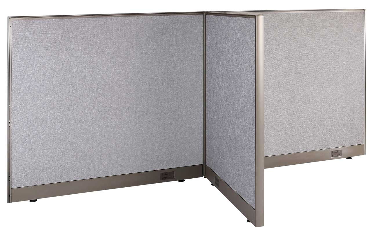 GOF T-shaped Freestanding Partition (36”D x 96”W x 48”H) Office Room ...