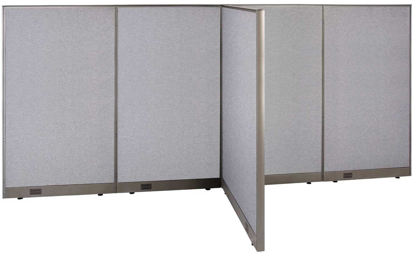 GOF T-shaped Freestanding Partition (48”D x 144”W x 72”H) Office Room ...