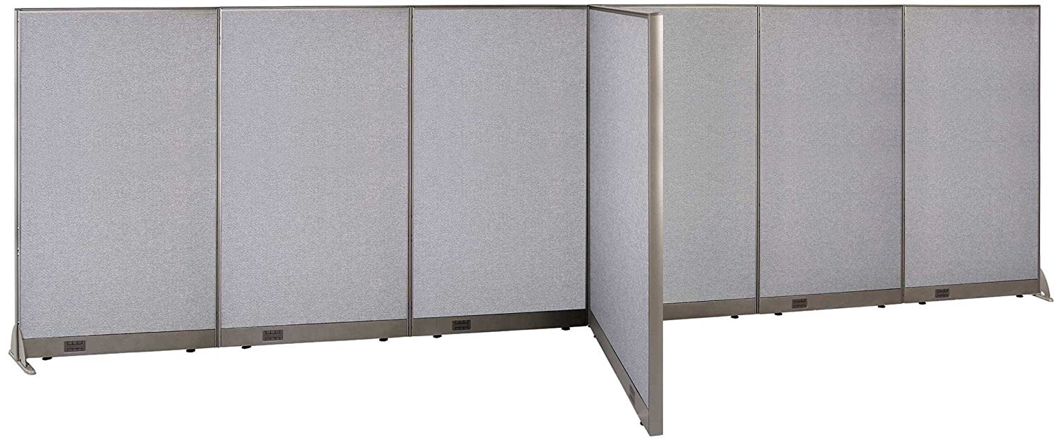 GOF T-shaped Freestanding Partition (48”D x 216”W x 72”H) Office Room ...
