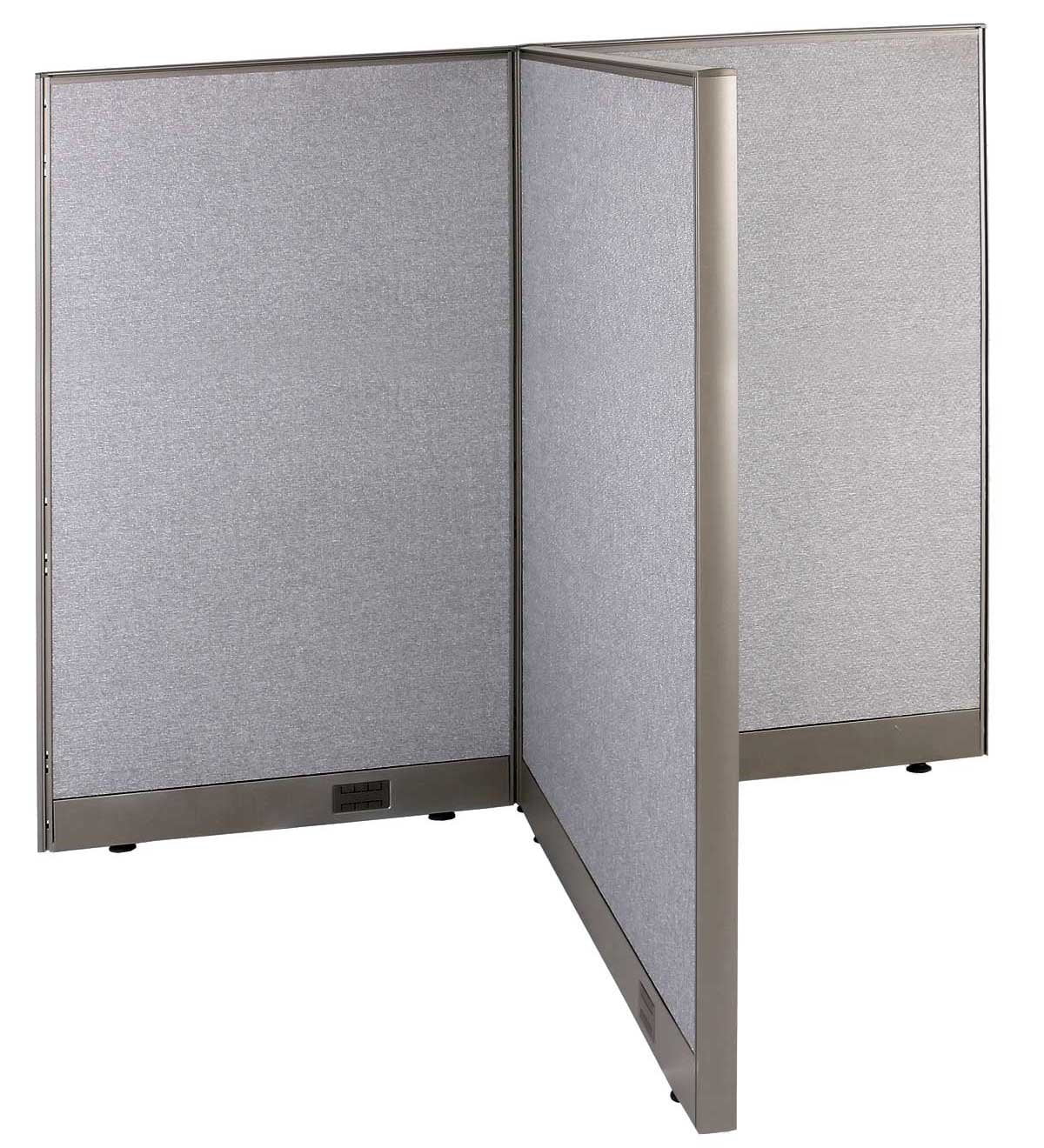 GOF T-shaped Freestanding Partition (48”D x 60”W x 60”H) Office Room ...
