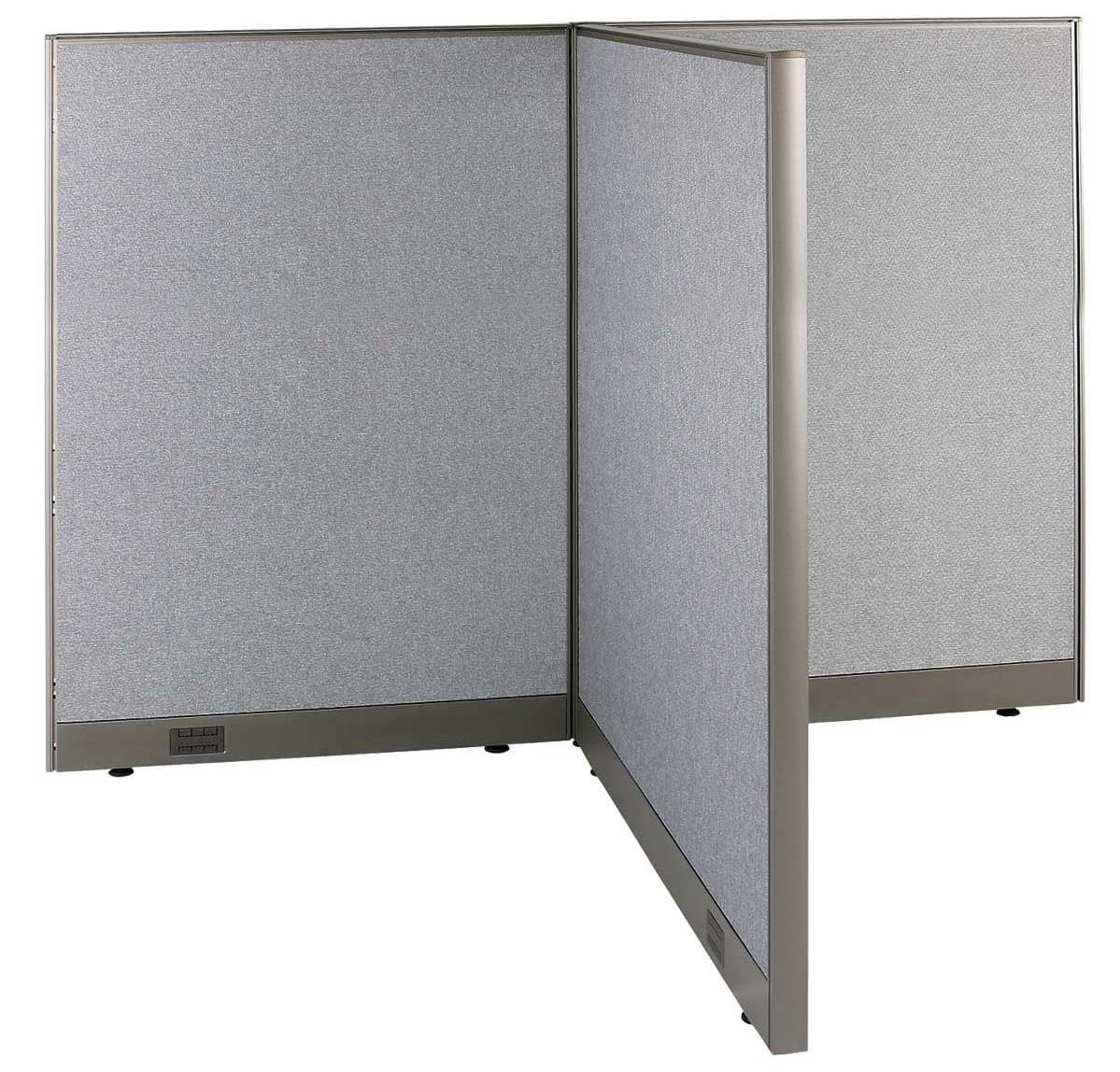 GOF T-shaped Freestanding Partition (48”D x 72”W x 60”H) Office Room ...