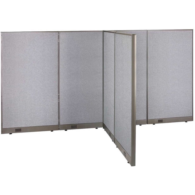GOF T-shaped Freestanding Partition (60”D x 132”W x 72”H) Office Room ...