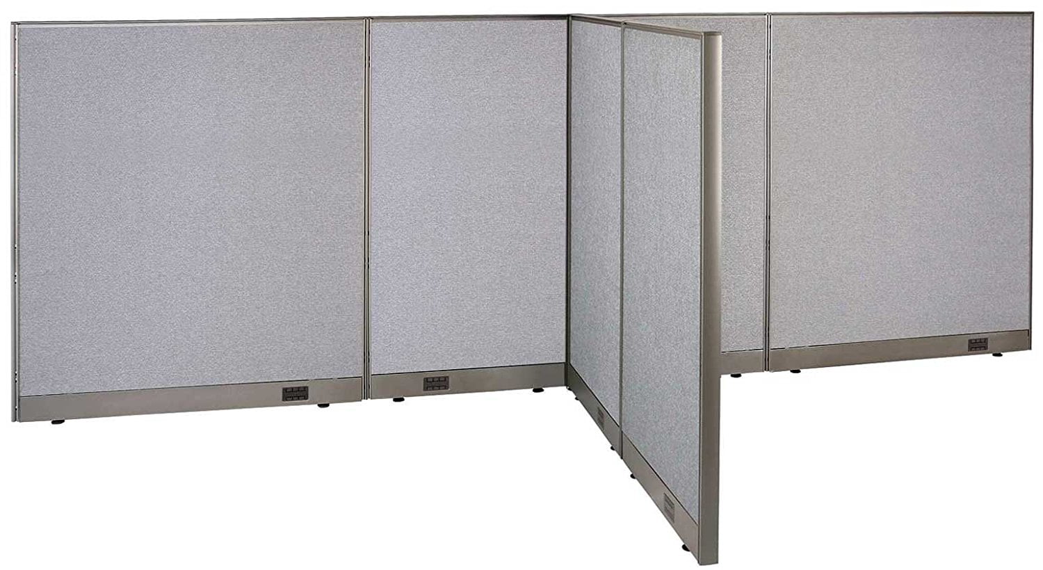 GOF T-shaped Freestanding Partition (60”D x 156”W x 60”H) Office Room ...