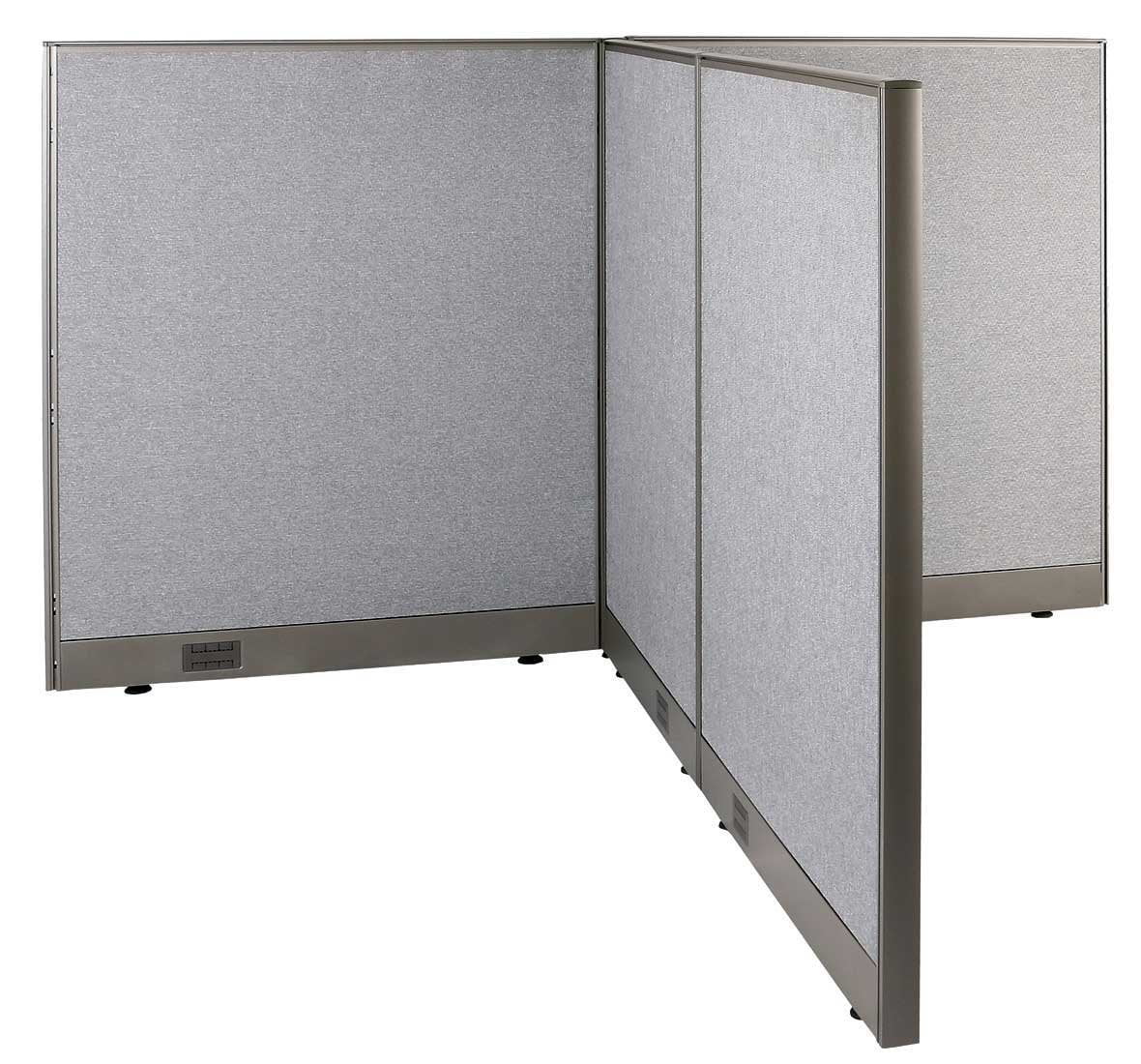 GOF T-shaped Freestanding Partition (66”D x 72”W x 48”H) Office Room ...