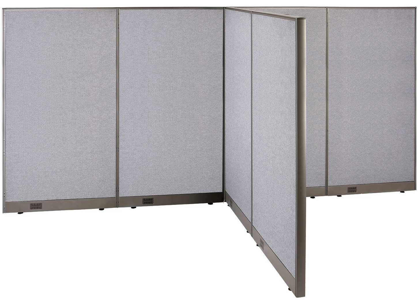 GOF T-shaped Freestanding Partition (72”D x 144”W x 72”H) Office Room ...