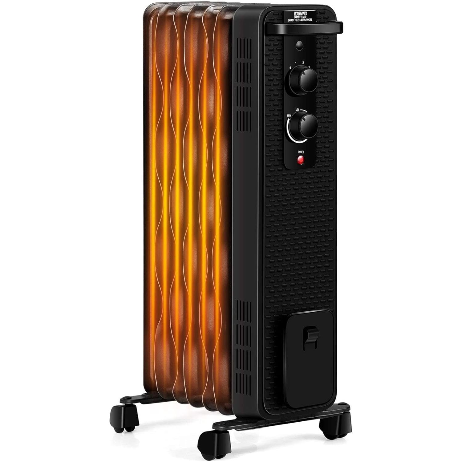 GOFLAME 1500W Oil Filled Radiator Heater Portable, Powerful Space ...
