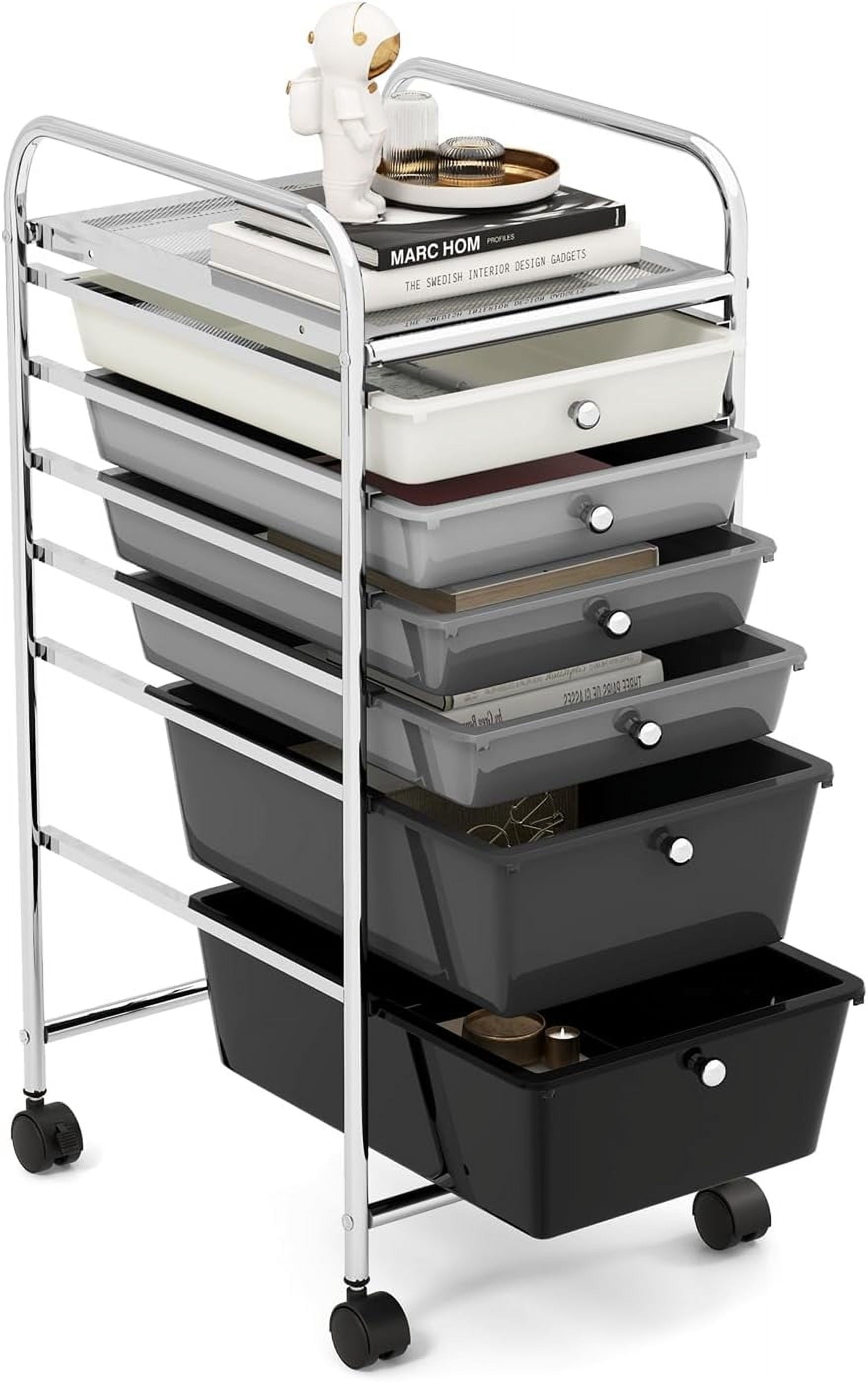 GOFLAME 6-Drawer Rolling Storage Cart, Multifunctional Art Craft ...
