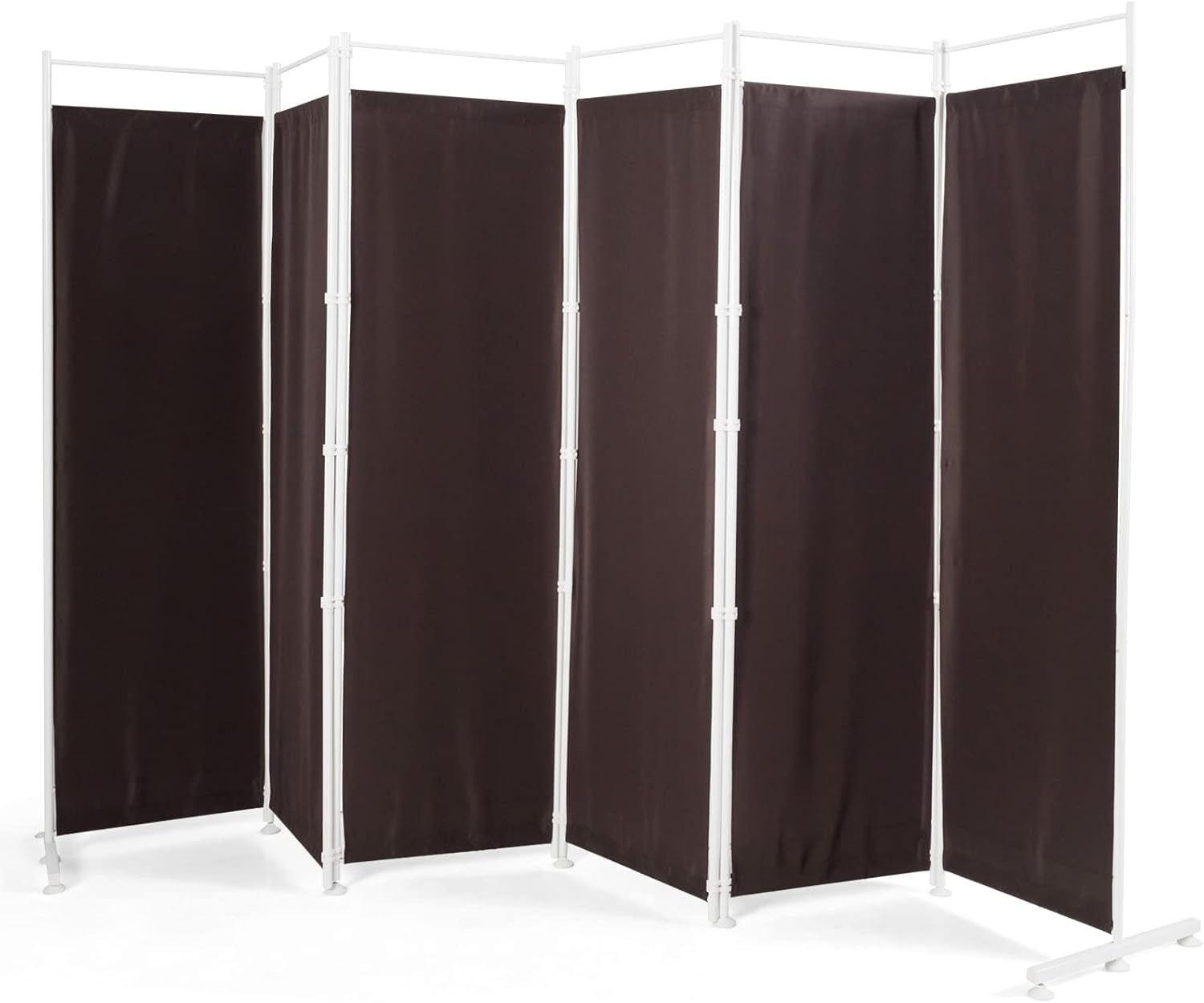GOFLAME 6 Ft Room Divider, 6 Panel Folding Wall Divider, Freestanding ...