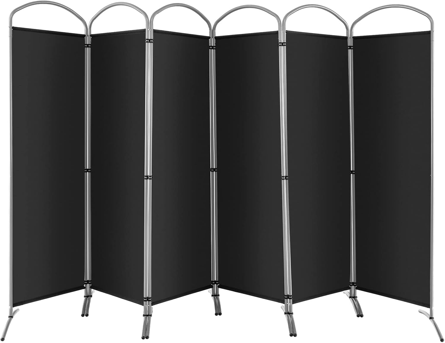 GOFLAME 6 Panels Room Divider, 6 Ft Folding Privacy Screen with Stable ...