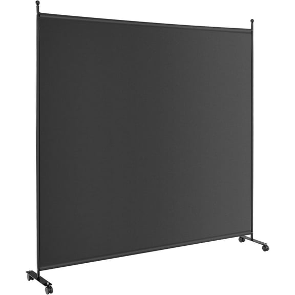 Portable Home Foldable Room Divider with Lockable Wheels, 6FT Wide ...