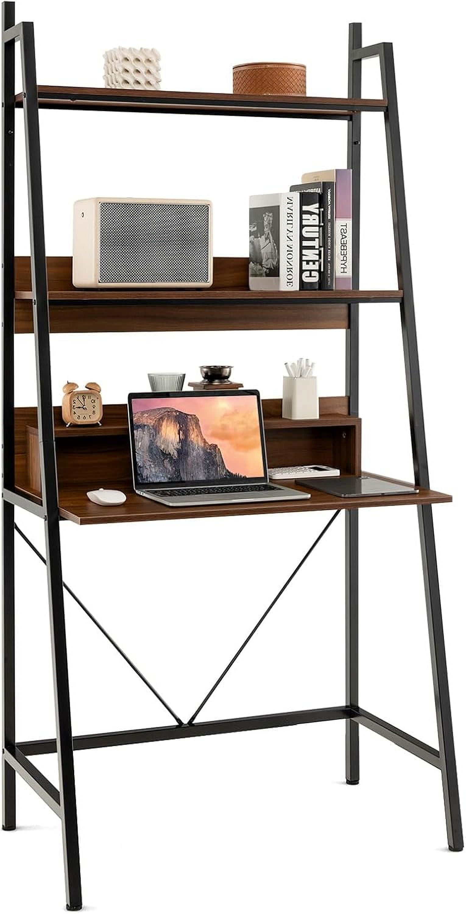 GOFLAME 71” High Ladder Desk, Freestanding Laptop Desk with Open ...
