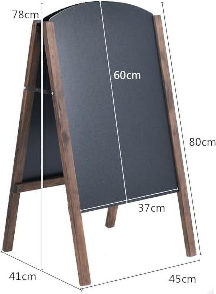 GOFLAME A-Frame Chalkboard 18 x 31.5", Standing Sidewalk Easel Double ...