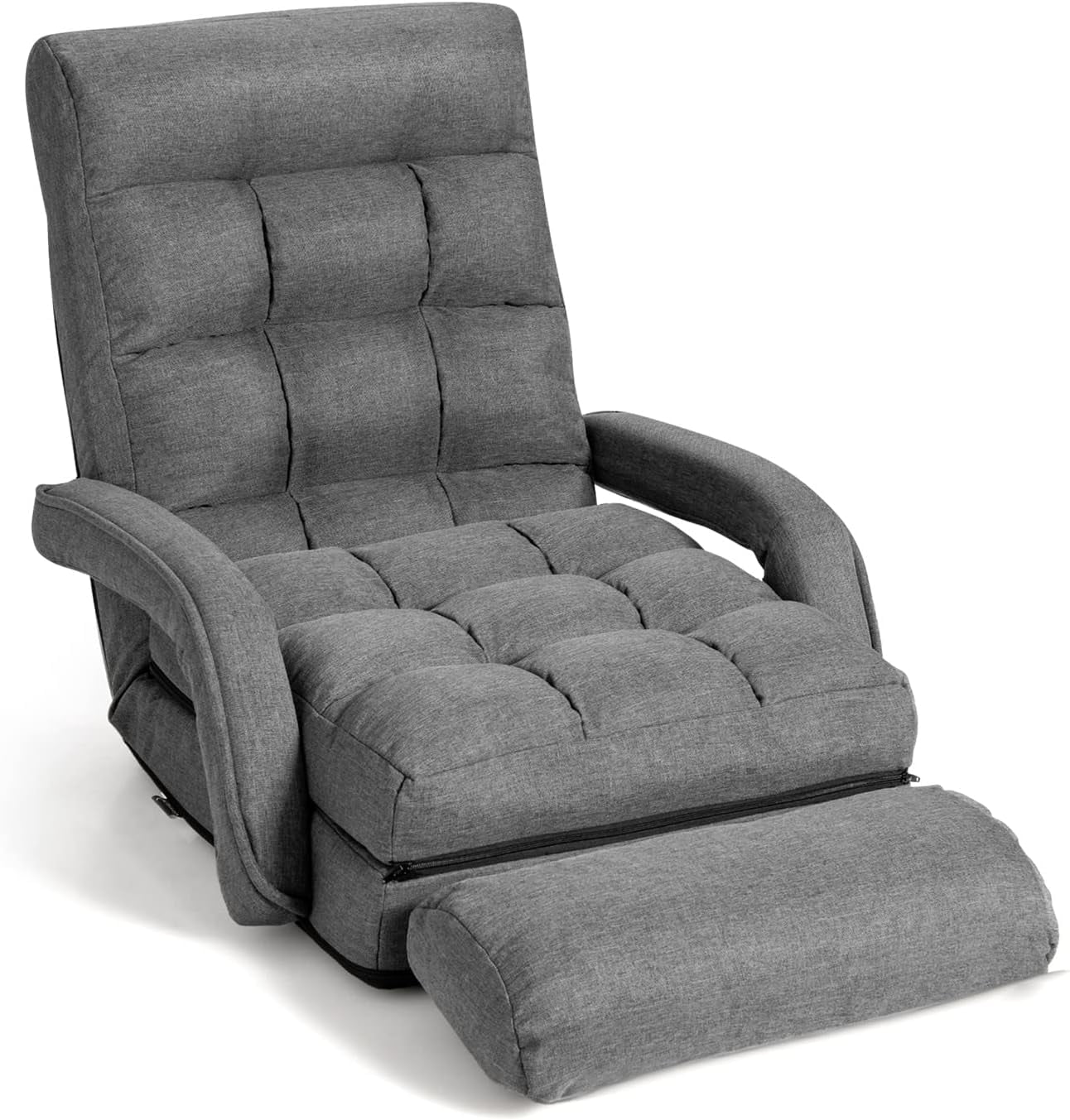 GOFLAME Adjustable Folding Massage Lazy Sofa, Floor Chair Sofa, Padded ...