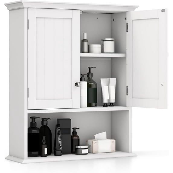 GOFLAME Bathroom Wall Cabinet, Space Saving Wall Mounted Medicine ...