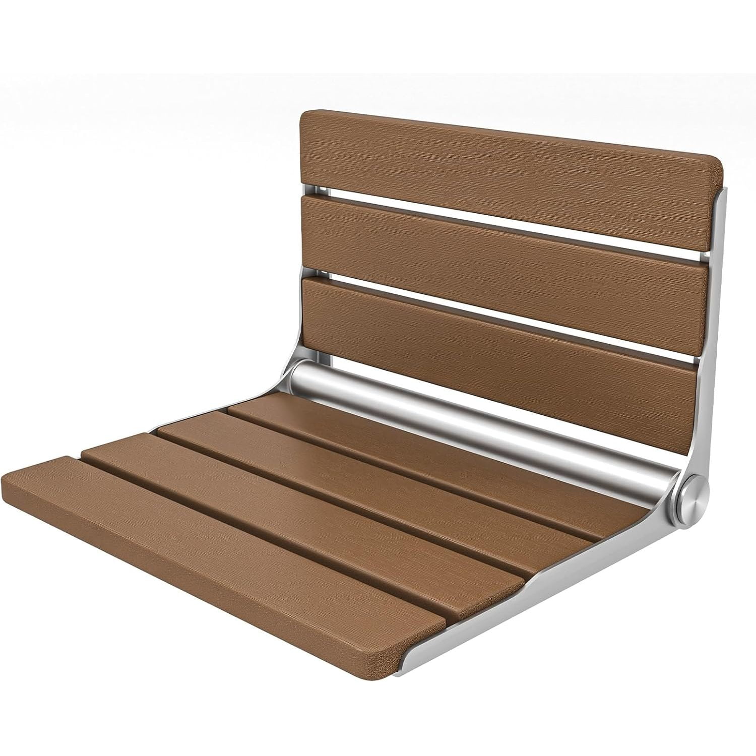 GOFLAME Folding Shower Seat Wall Mounted, Space-Saving Fold Down Shower ...