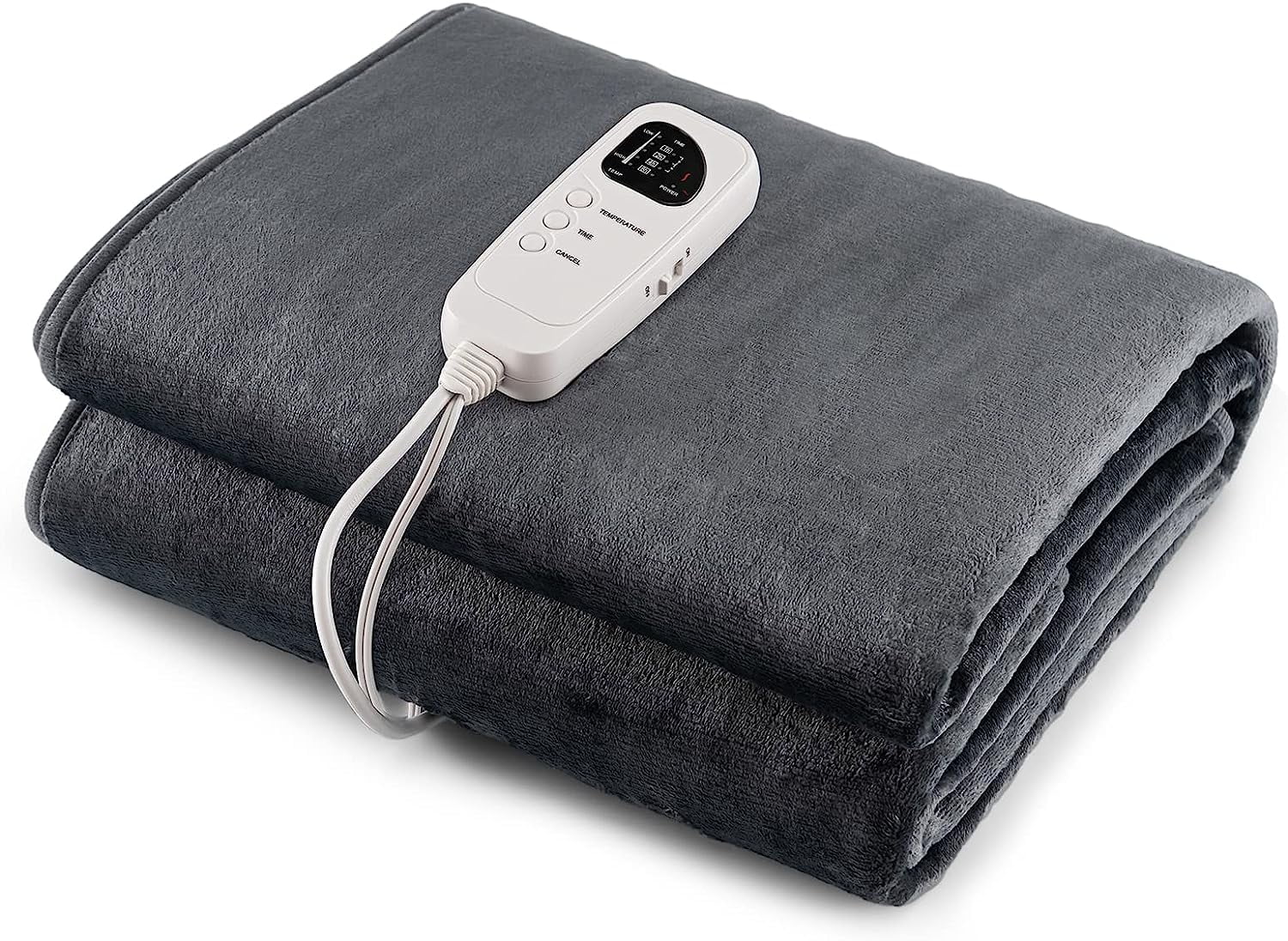 GOFLAME Heated Mattress Pad, 71” x 30” Electric Heated Mattress with 5 ...