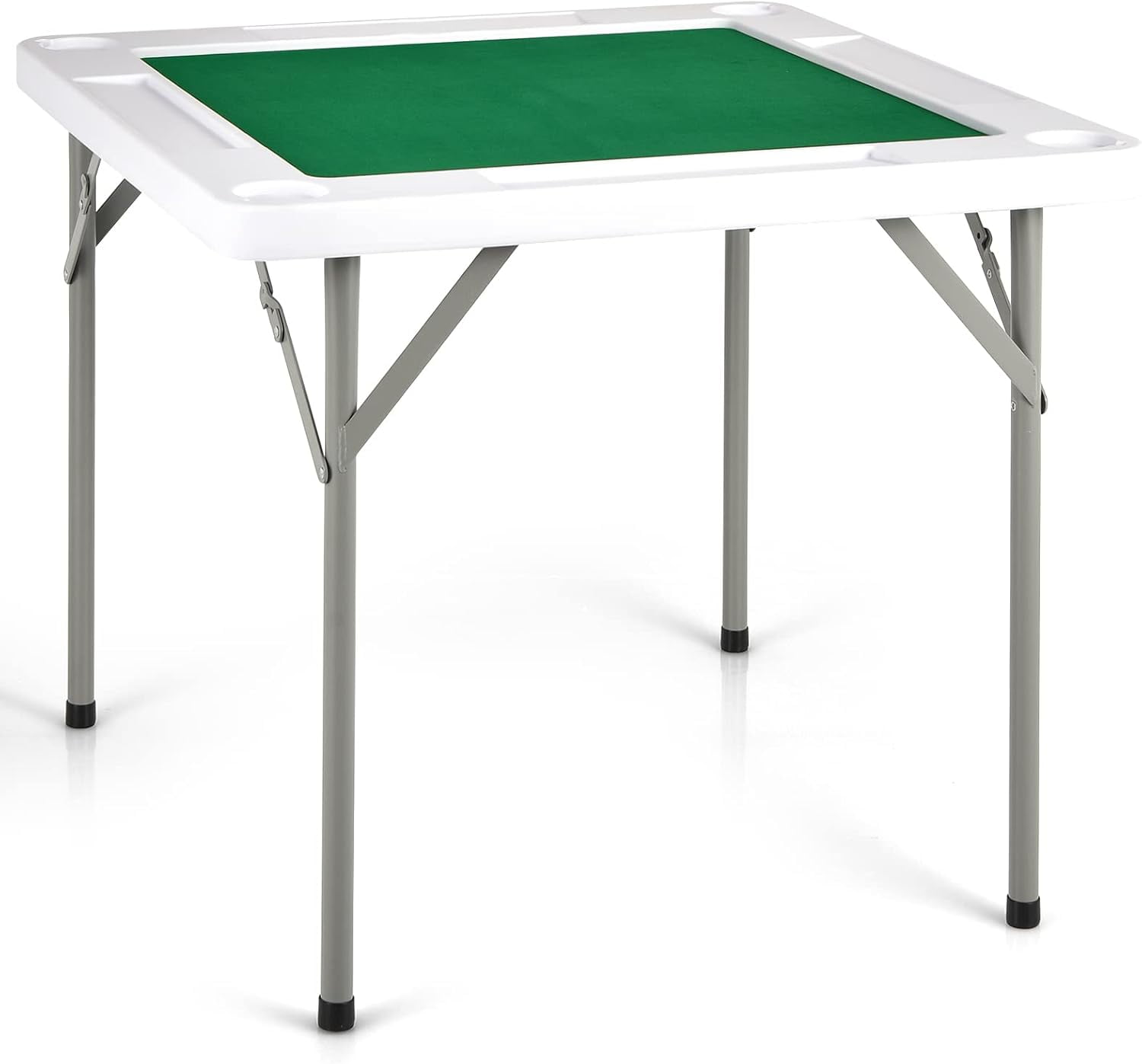 GOFLAME Mahjong Table, 4-Player Folding Card Game Table with 4 Cup ...