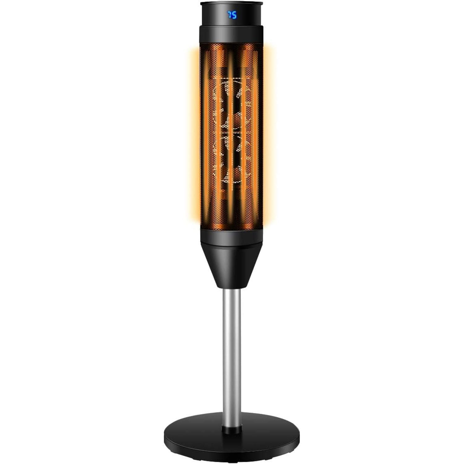 GOFLAME Oscillating Ceramic Tower Heater, 34-inch & 1500W/1000W with Remote Control, Electric ...