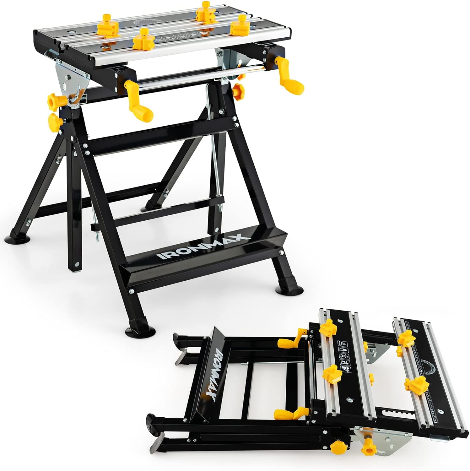GOFLAME Portable Workbench, Multifunctional Folding Workstation with ...