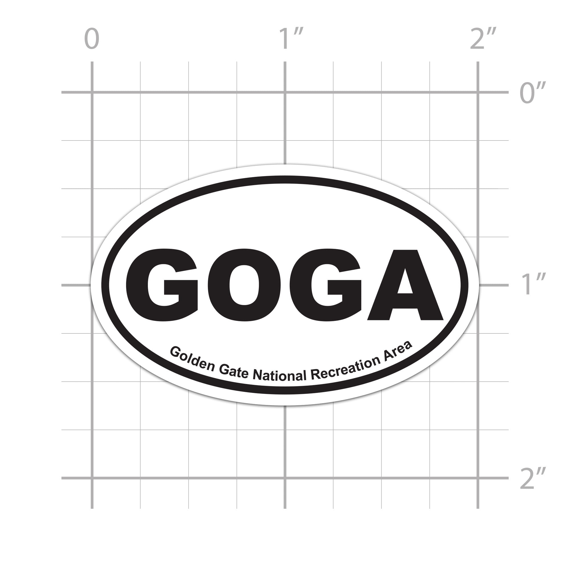 GOGA Golden Gate National Recreation Area Sticker for water bottle ...