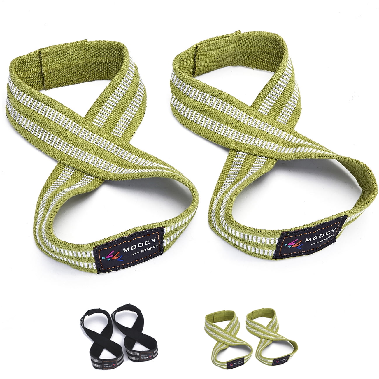 GOGHOST Figure 8 Lifting Straps for Deadlift,Weightlifting Wrist Wraps ...