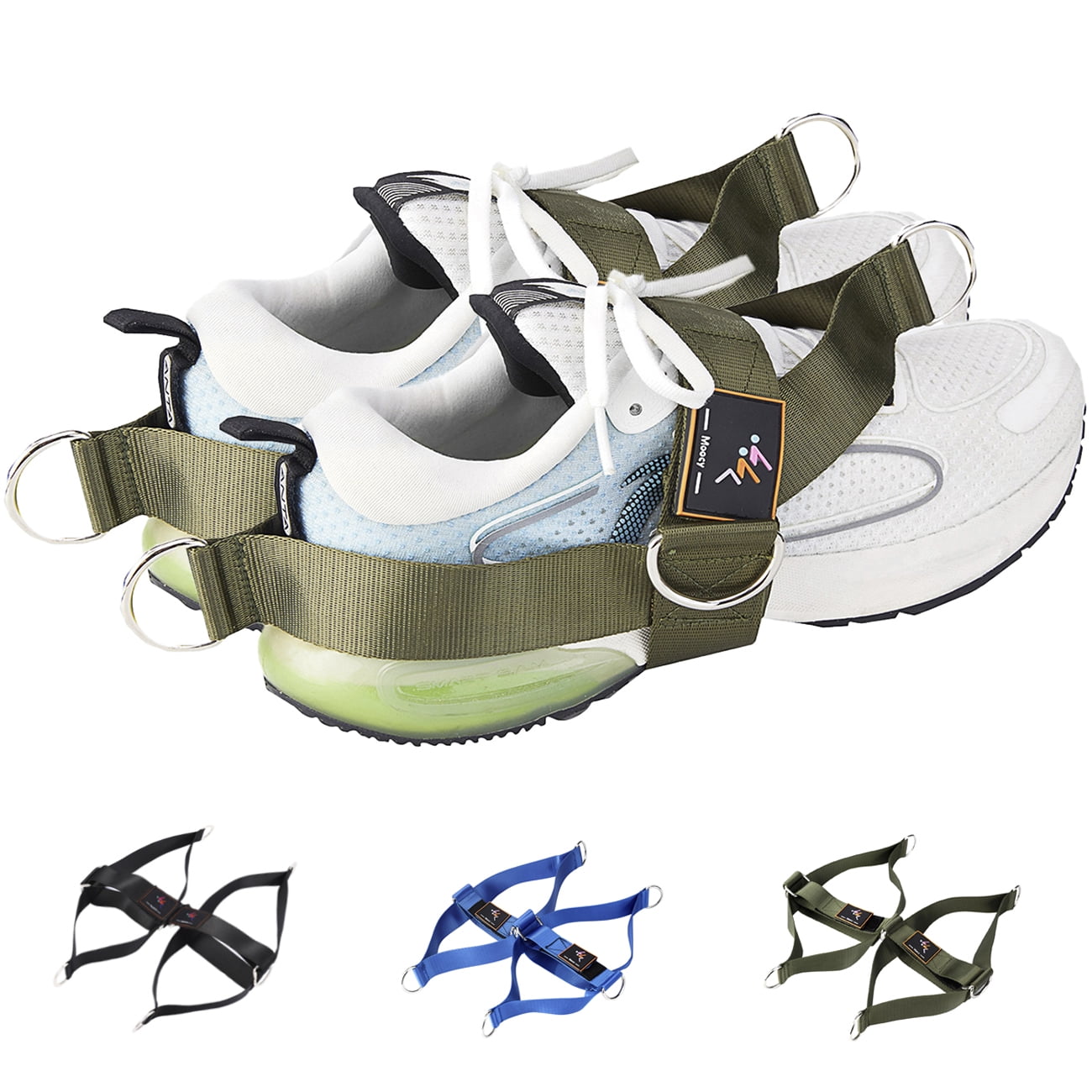 GOGHOST Foot Strap for Cable Machine,Workout Kickback Ankle Strap,Pair ...