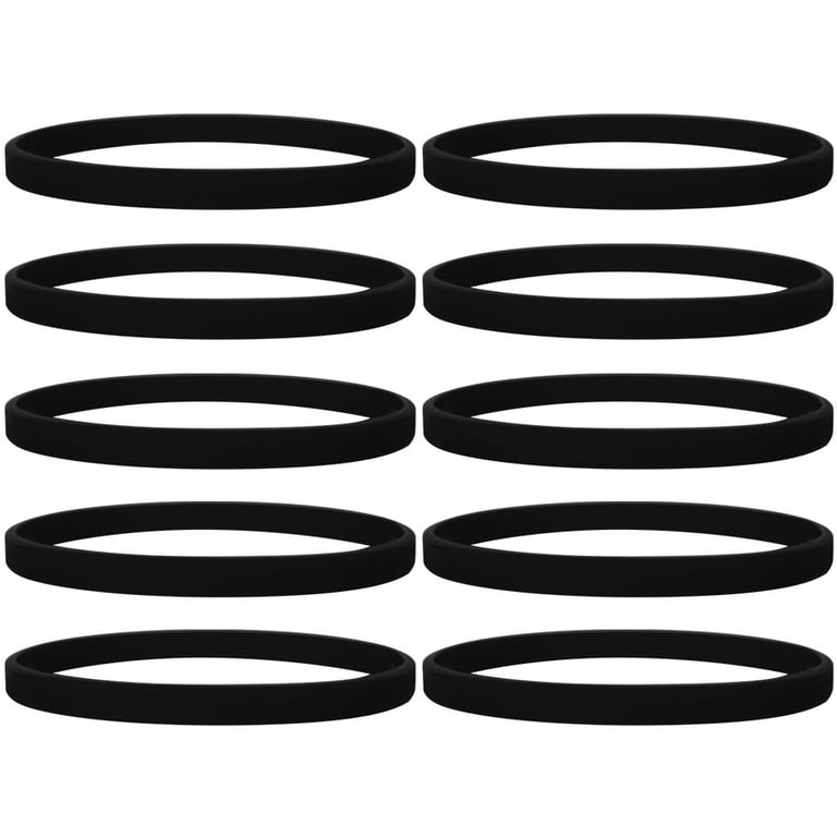 Thin black rubber bracelets store