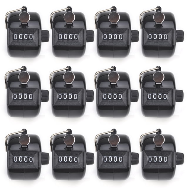 GOGO 12 Pcs Tally Counter, Plastic Handheld Digit Number Lap Counter ...