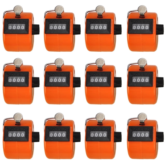 GOGO 12 Pcs Tally Counter, Plastic Handheld Digit Number Lap Counter ...