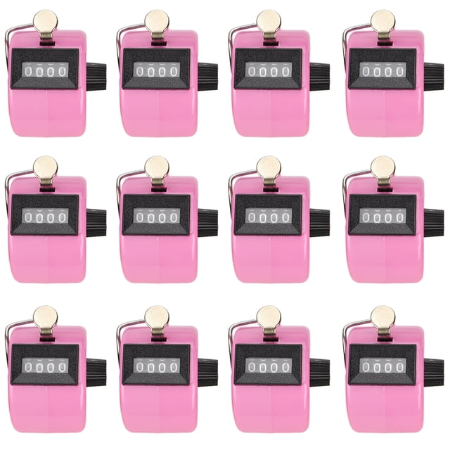 GOGO 12 Pcs Tally Counter, Plastic Handheld Digit Number Lap Counter ...