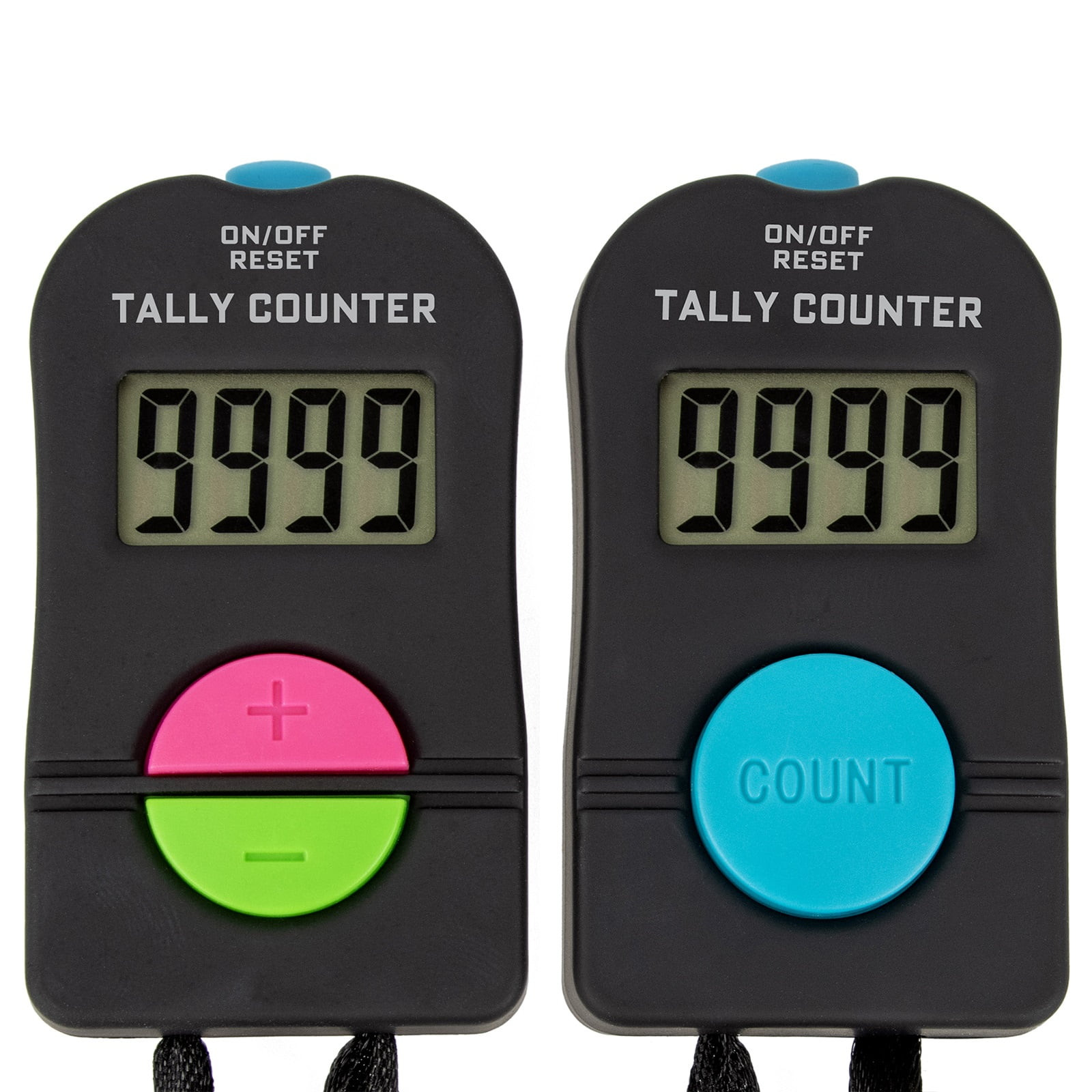 GOGO 2 Pcs Digital Tally Counter Electronic Hand Held Clicker Sports ...