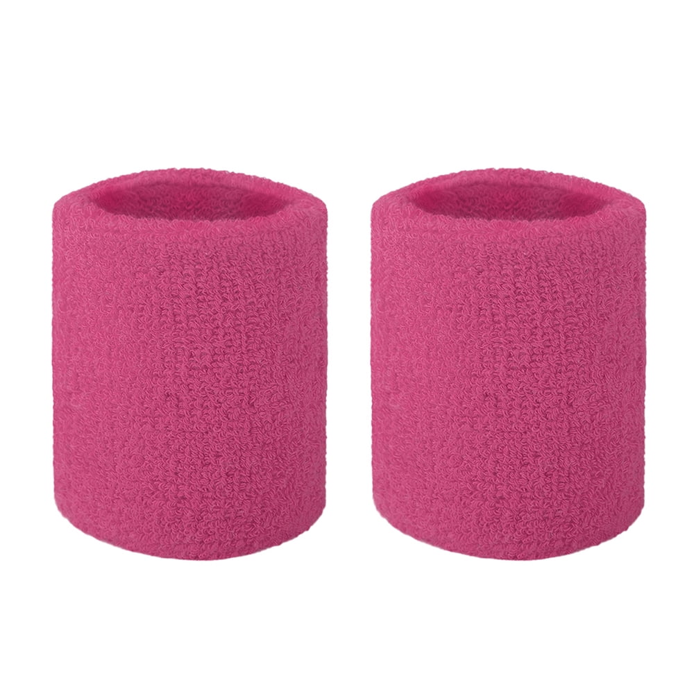 GOGO 2 Pcs Terry Cloth Wristband Athletic Wrist Sweatband for Gym ...