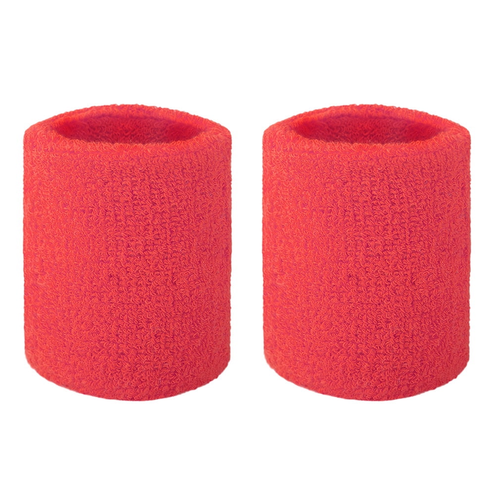 GOGO 2 Pcs Terry Cloth Wristband Athletic Wrist Sweatband for Gym ...