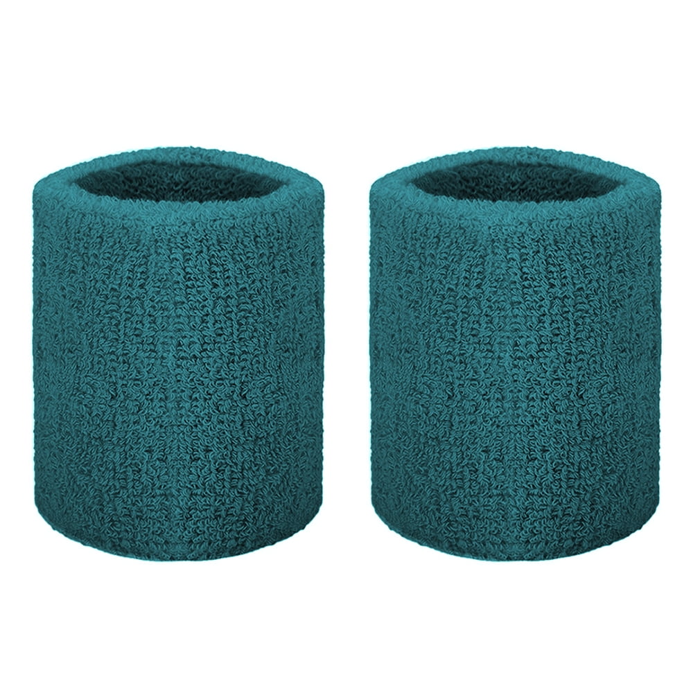 GOGO 2 Pcs Terry Cloth Wristband Athletic Wrist Sweatband for Gym ...