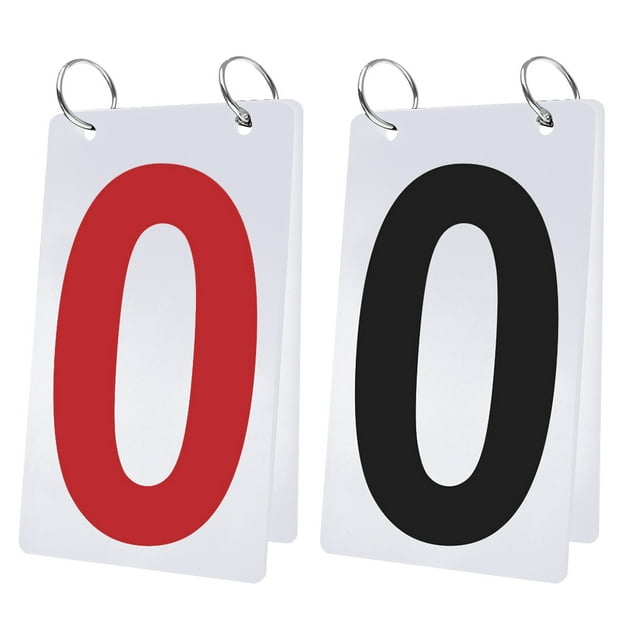 GOGO 2 Sets Waterproof Flip Scoreboard Numbers, 4 x 7 inch, 0-9 Double ...