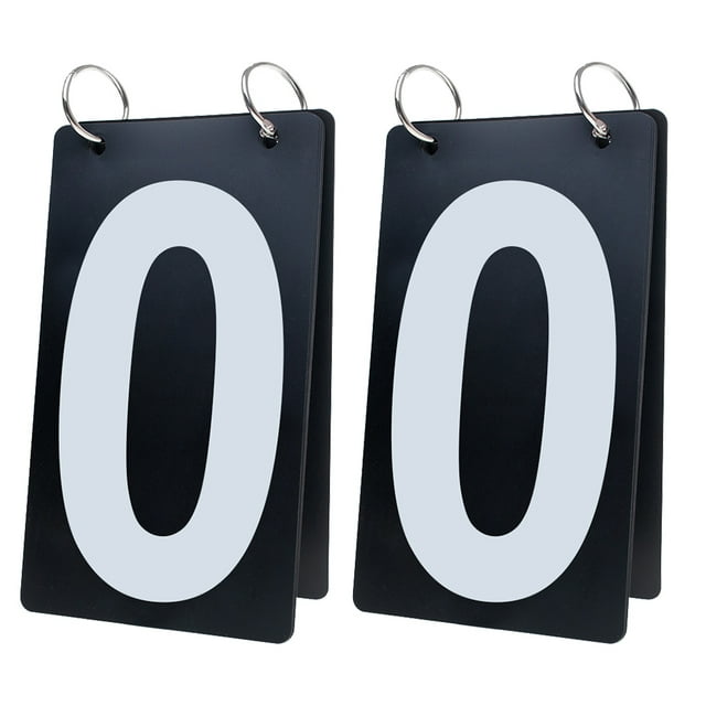GOGO 2 Sets Waterproof Flip Scoreboard Numbers, 4 x 7 inch, Visible ...