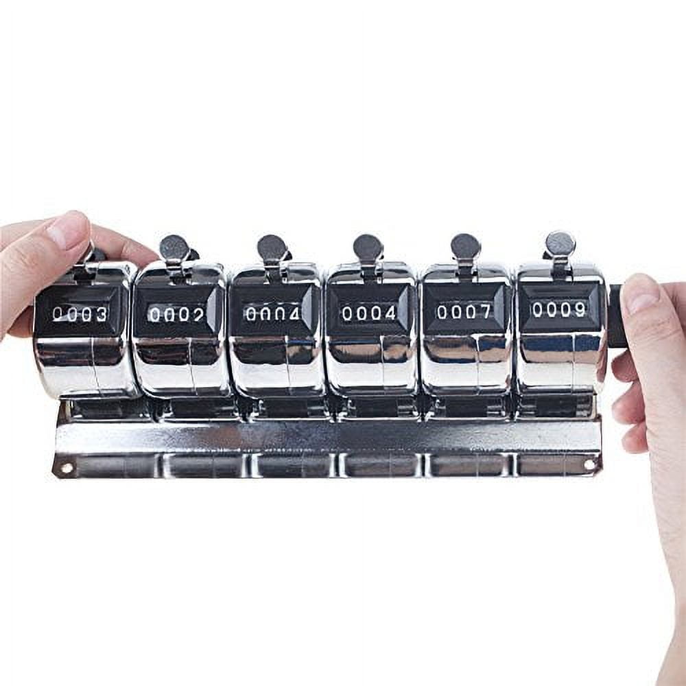 GOGO 4-Key Counter Mount Stand Multiple-Unit Desktop Mechanical Tally ...