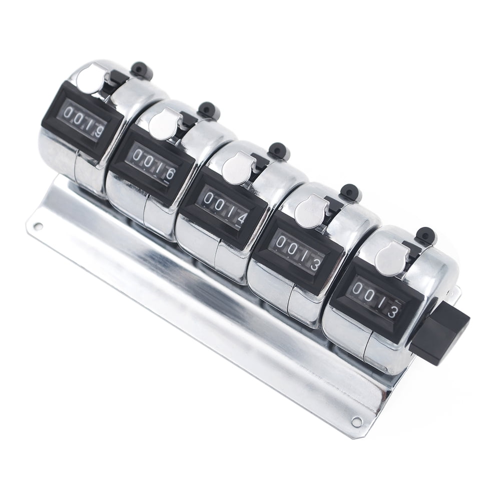 GOGO 5-Unit Tally Counter, Desk Mount Stand Lap Counter, Multiple-unit ...