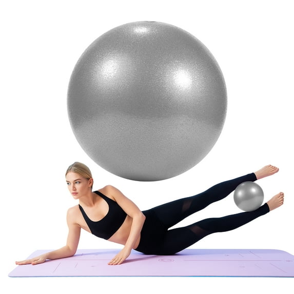 GOGO Exercise Ball for Physical Therapy, Gray Pilates Ball 9 Inch Mini ...