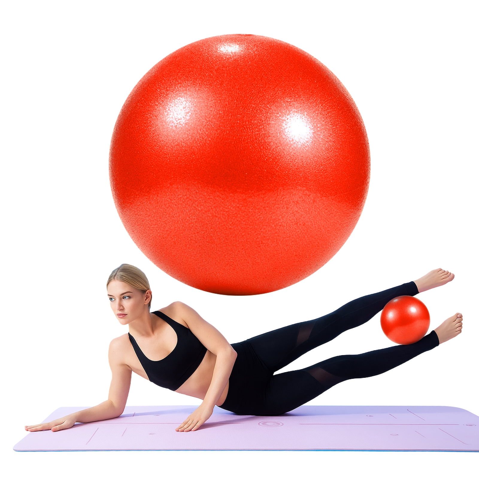 GOGO Exercise Ball for Physical Therapy, Red Pilates Ball 9 Inch Mini ...