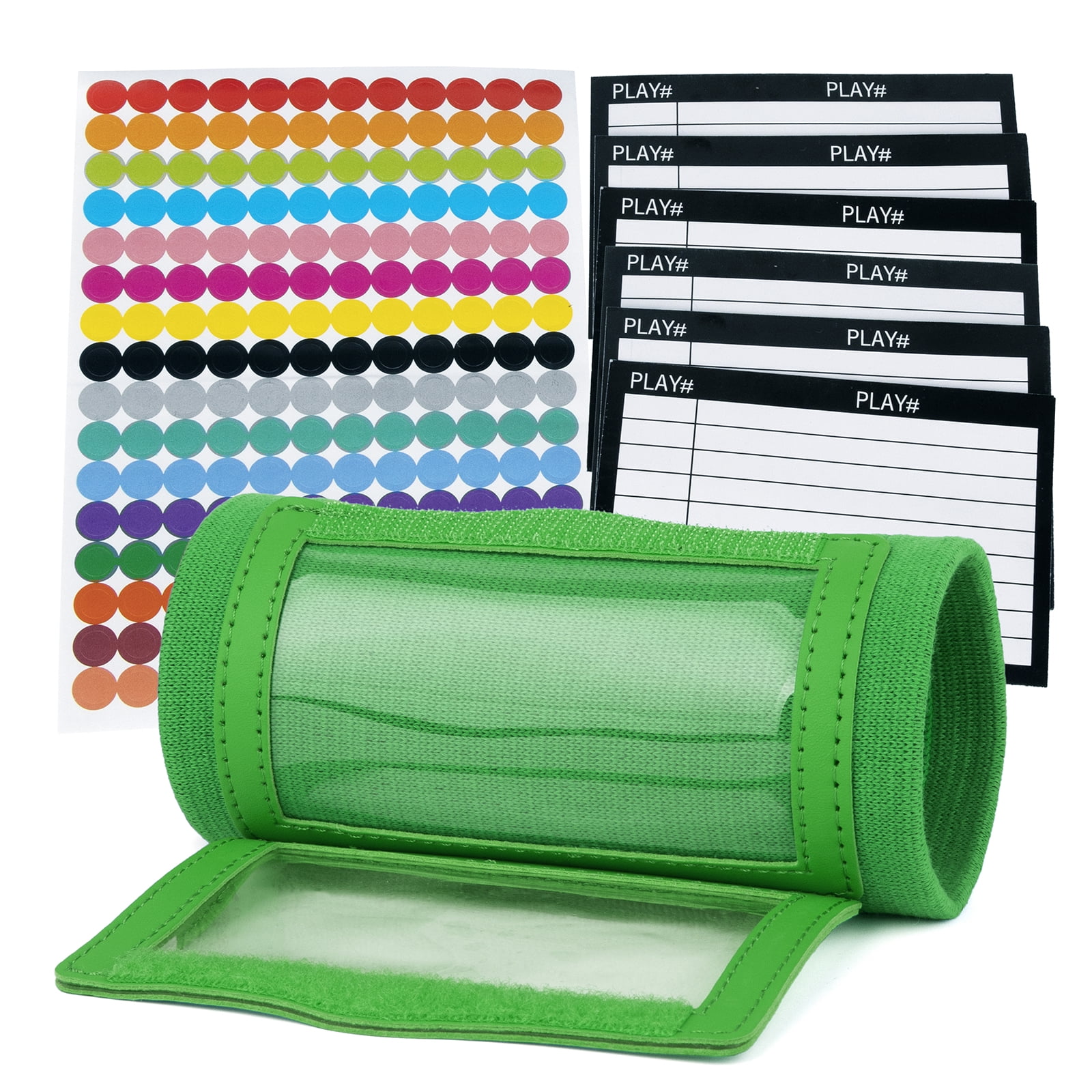 GOGO Football Wristband with QB Playbook - Wrist Coach - 192 Stickers ...