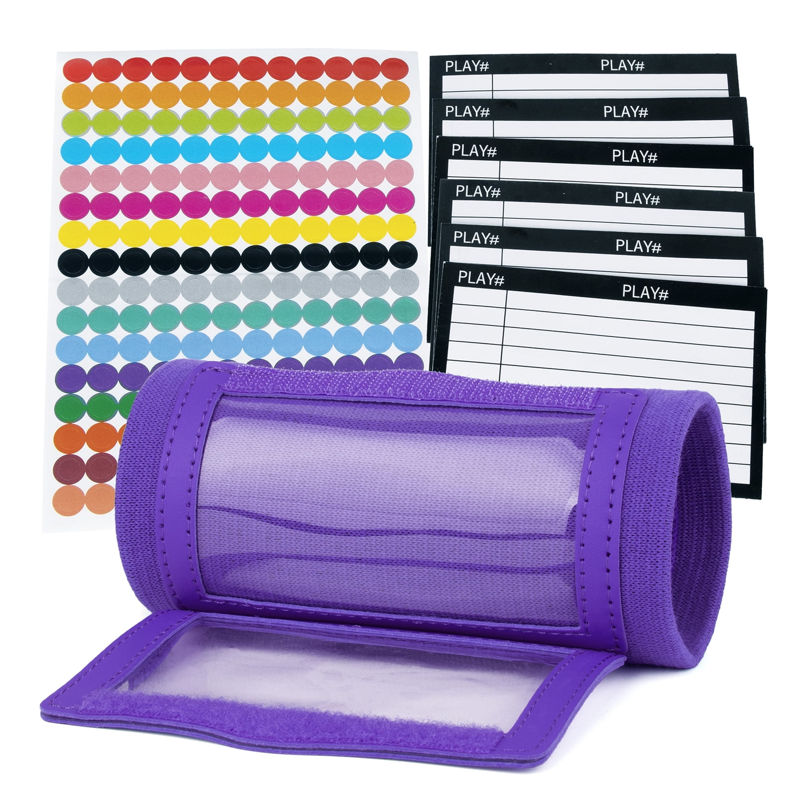 GOGO Football Wristband with QB Playbook - Wrist Coach - 192 Stickers ...